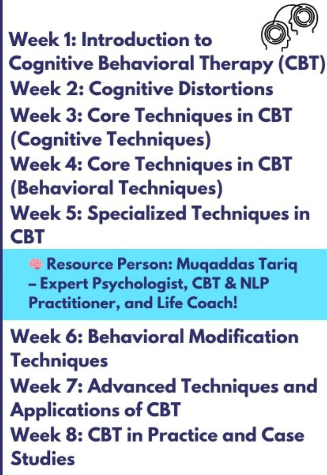 CBT Online Course | Psychology with Muqaddas